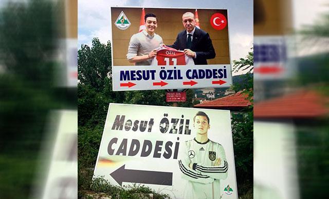 Zonguldak'taki Mesut Özil tabelası değişti - Son Dakika Spor Haberleri