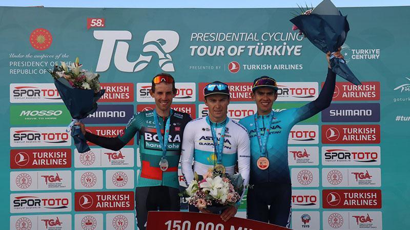 58. Cumhurbaşkanlığı Türkiye Bisiklet Turu'nun üçüncü etabını Alexey ...