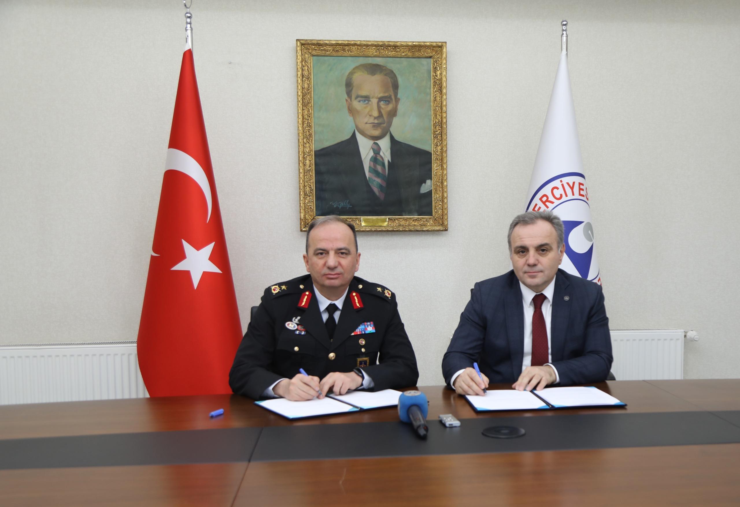 ERÜ ile Jandarma Genel Komutanlığı Kriminal Başkanlığı arasında iş ...