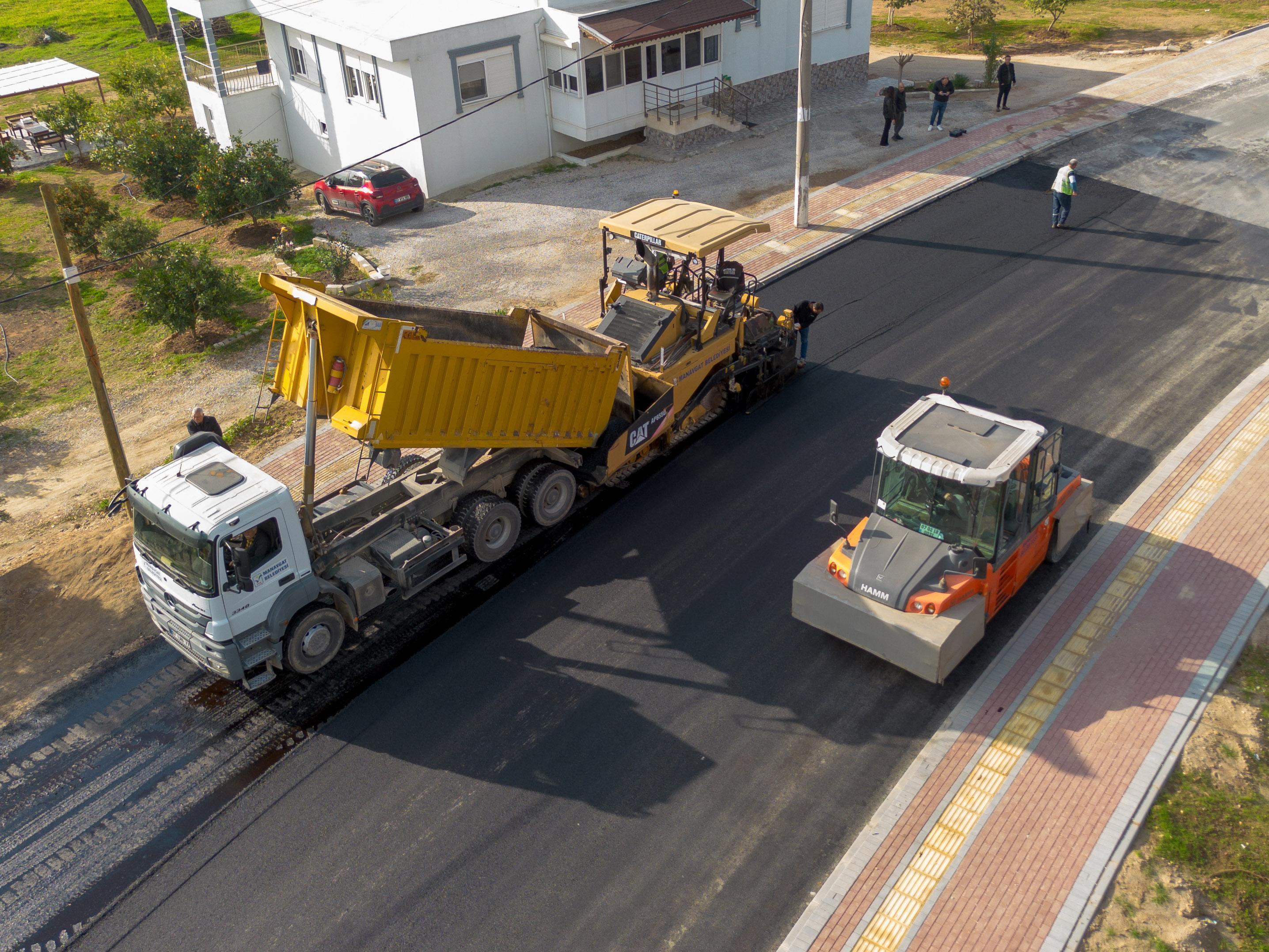 Manavgat'ta cadde düzenleme çalışması - Antalya Manavgat Haberleri